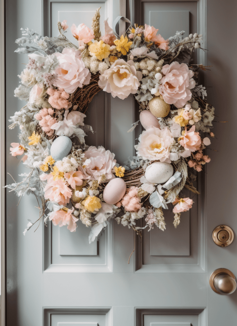 35 Eye-Catching Easter Wreaths For Front Door That Will Wow Your Guests ...