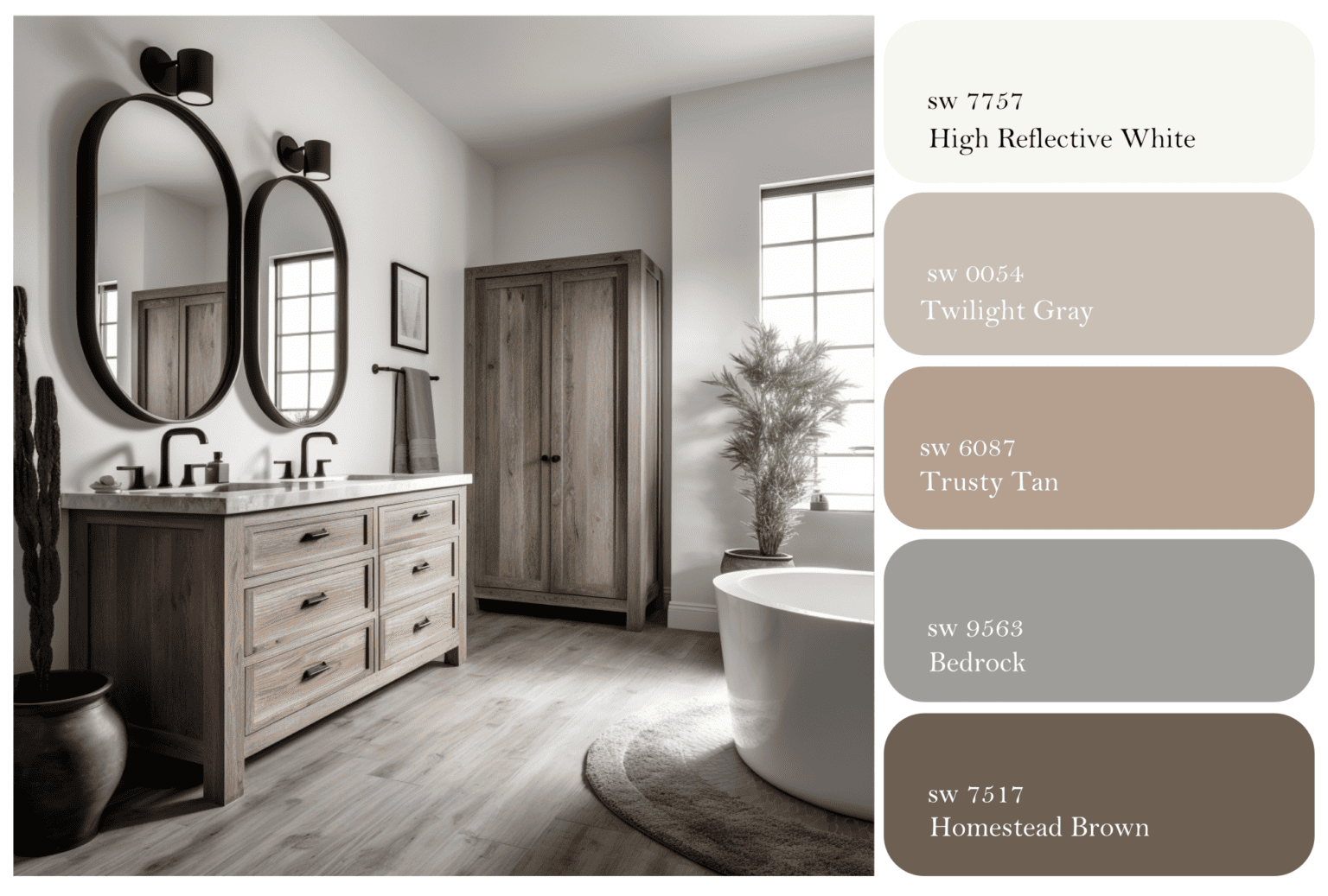 16 Gorgeous Bathroom Color Schemes That Will Instantly Relax You