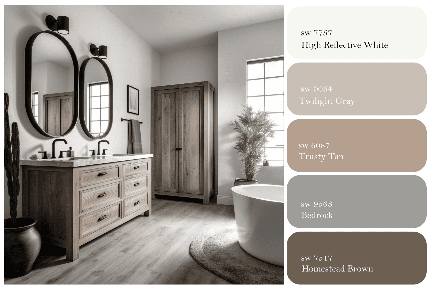 16 Gorgeous Bathroom Color Schemes That Will Instantly Relax You