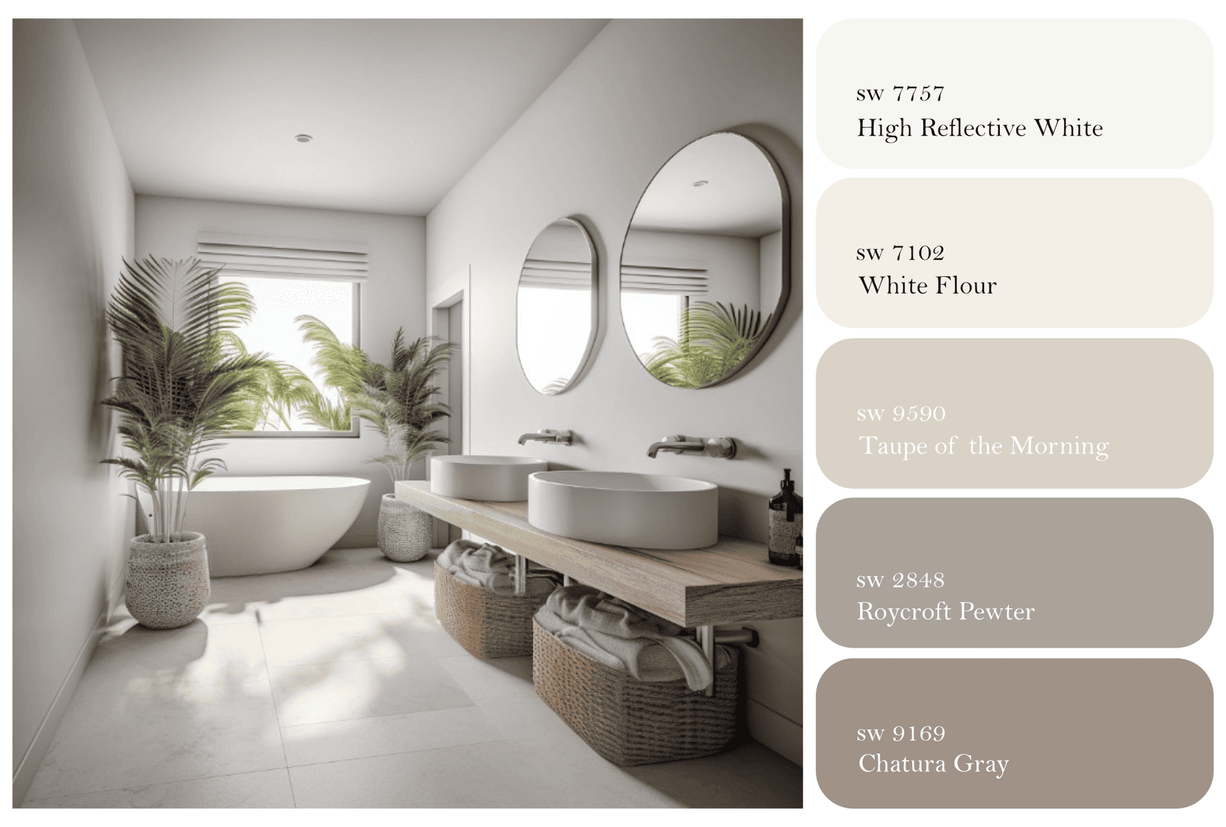 16 Gorgeous Bathroom Color Schemes That Will Instantly Relax You