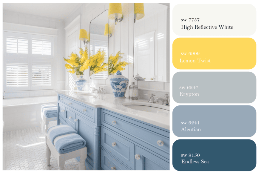 16 Gorgeous Bathroom Color Schemes That Will Instantly Relax You