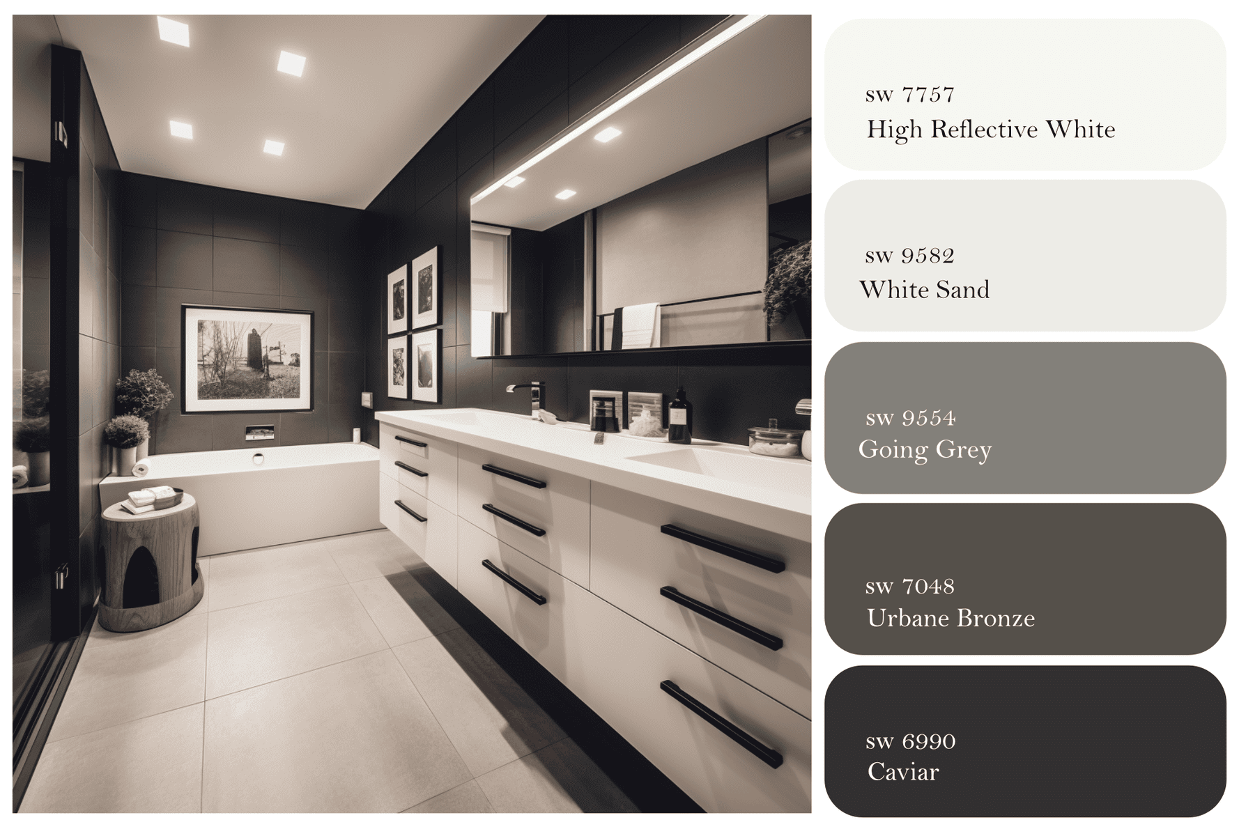 16 Gorgeous Bathroom Color Schemes That Will Instantly Relax You