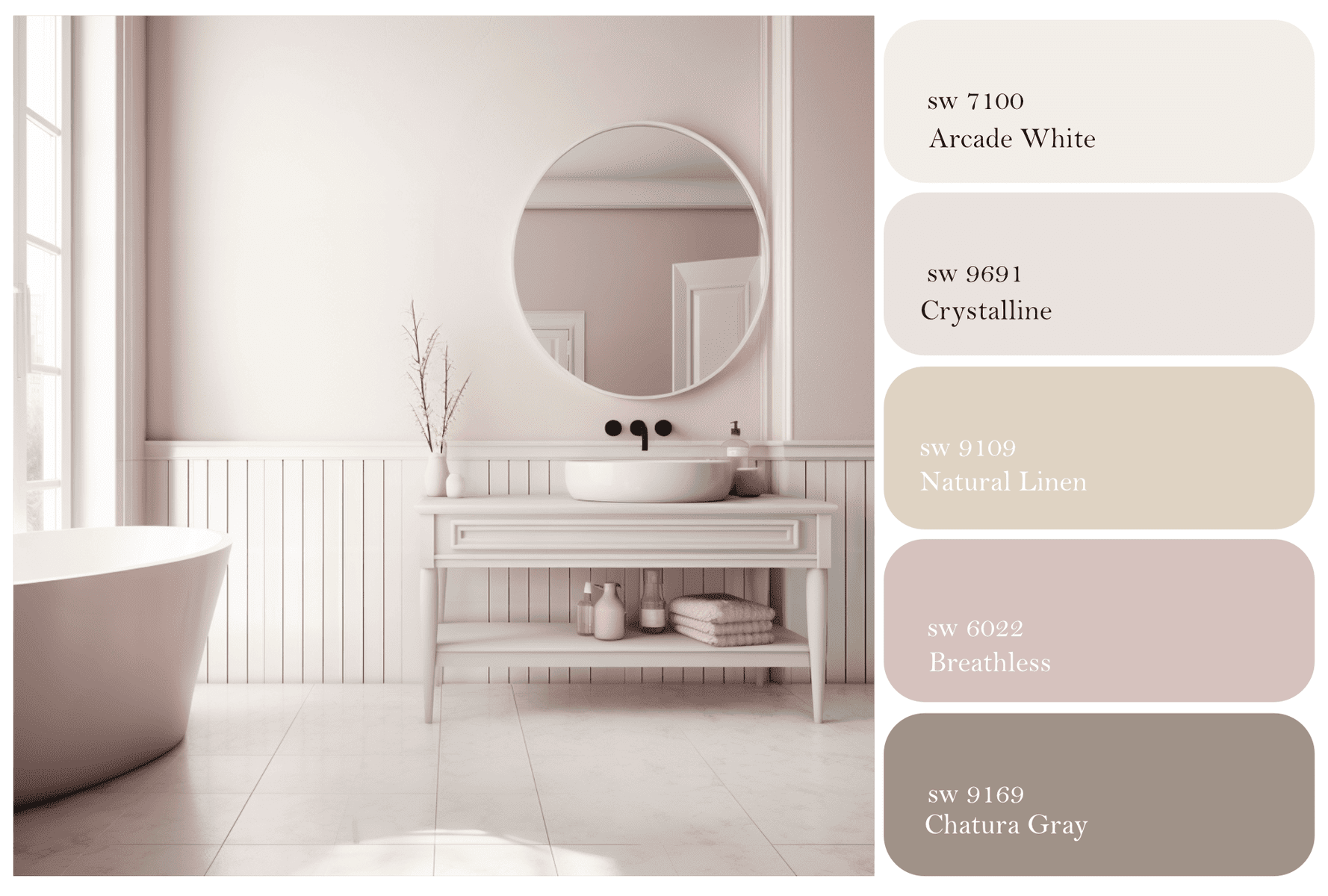 16 Gorgeous Bathroom Color Schemes That Will Instantly Relax You