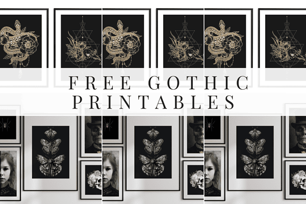 10 Free Gothic Printables ~ Halloween And Gothic Wall Art For Your Home ...