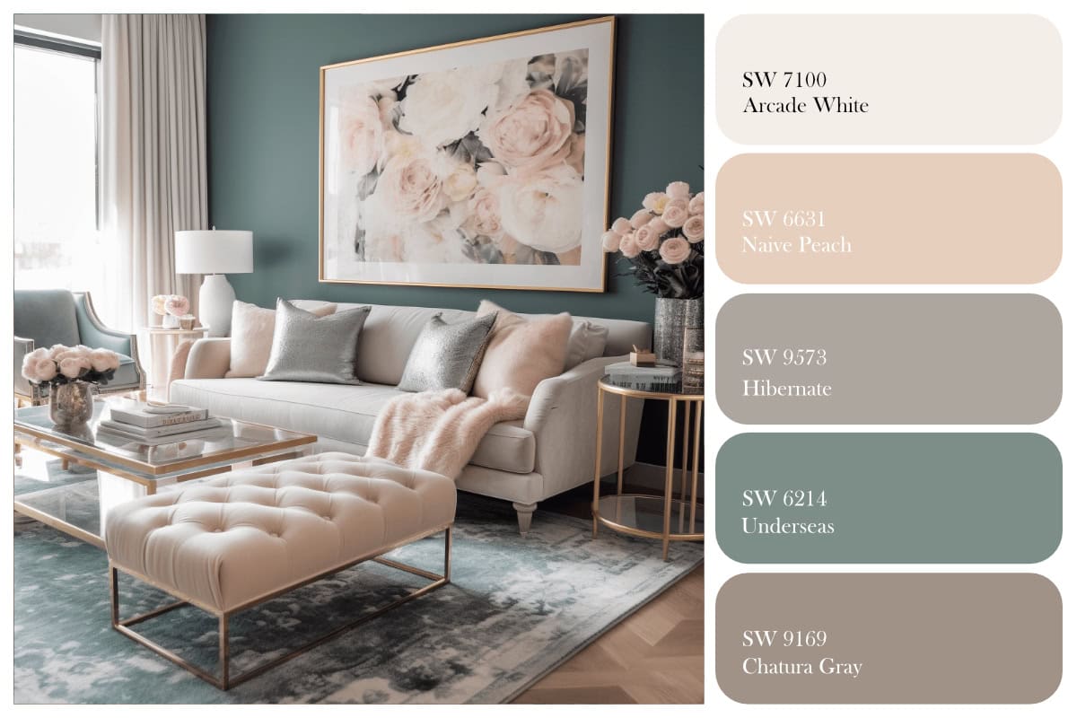 25 Breathtaking Living Room Color Schemes Using Sherwin Williams Paint ...