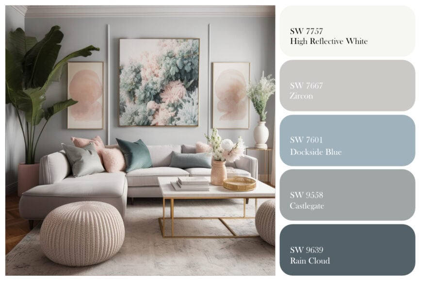 25 Breathtaking Living Room Color Schemes Using Sherwin Williams Paint ...
