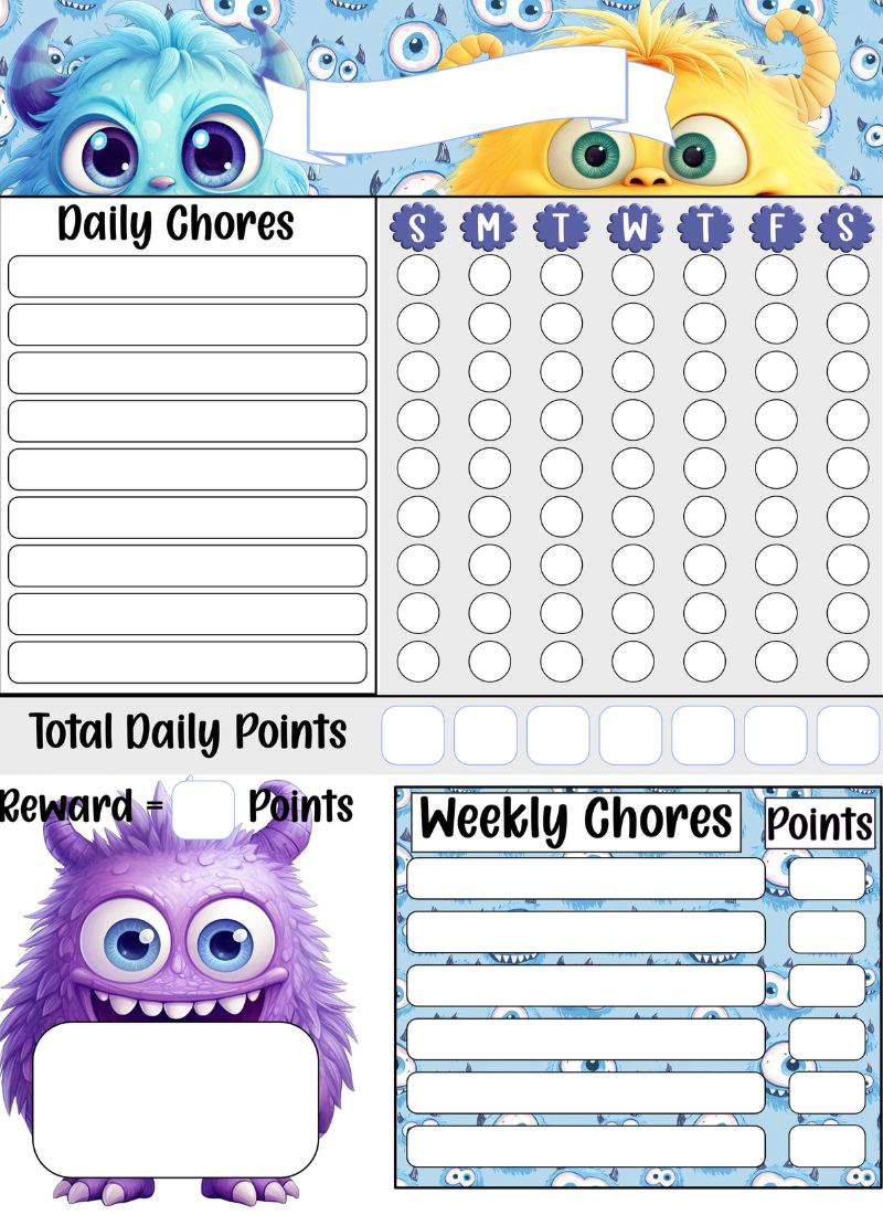 This Kids Chore Chart Turns Cleaning Into a Rewarding Game! - Your Home ...